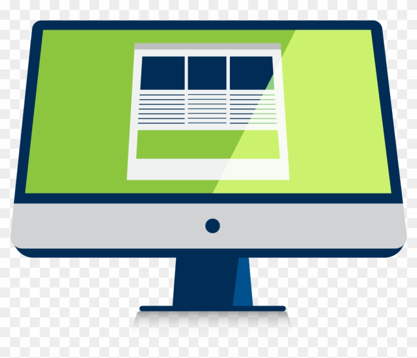 Design Marketing Agency Bendigo - Computer Monitor - Full Size PNG ...