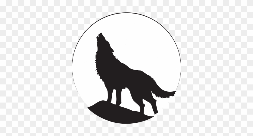 Wolf Moon 1 Gobo Projected Image - Wolf Silhouette - Full Size PNG ...