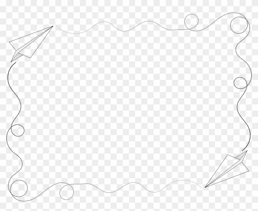 Paper Border Clipart - Airplane Border Clip Art - Full Size PNG Clipart ...