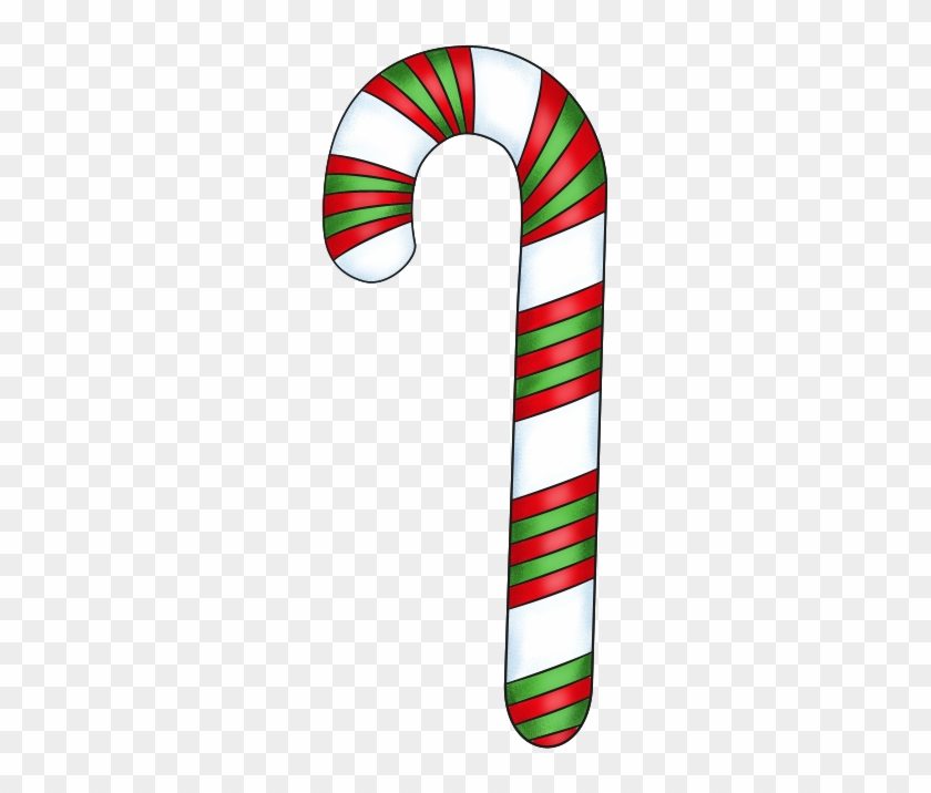 Free Christmas Graphics - Candy Cane Clipart Transparent - Full Size ...