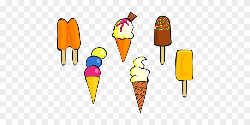 Eat Food Ice Cream Sugar Sweet Treats Food - 5 Ice Cream Cartoon - Full ...