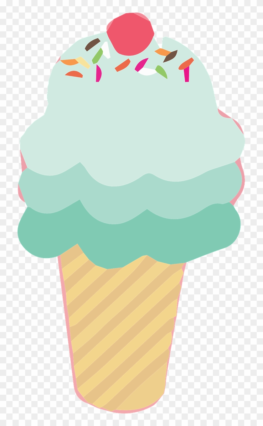 Ice Cream Cones Clipart Commercial Use - Ice Cream Cone - Full Size PNG ...