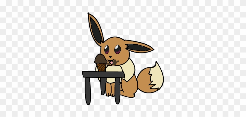 Eevee Eating Ice Cream By Lavenderlily2005 - Eevee Ice Cream Eating ...