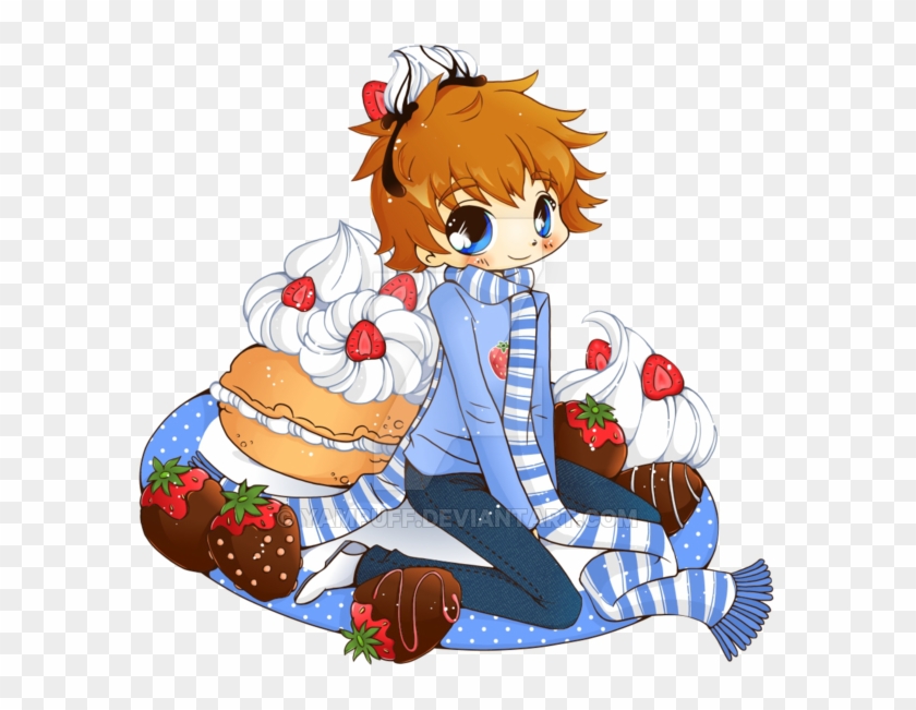 Chibi Commission By Yampuff - Anime Chibi Food Boys - Full Size PNG ...