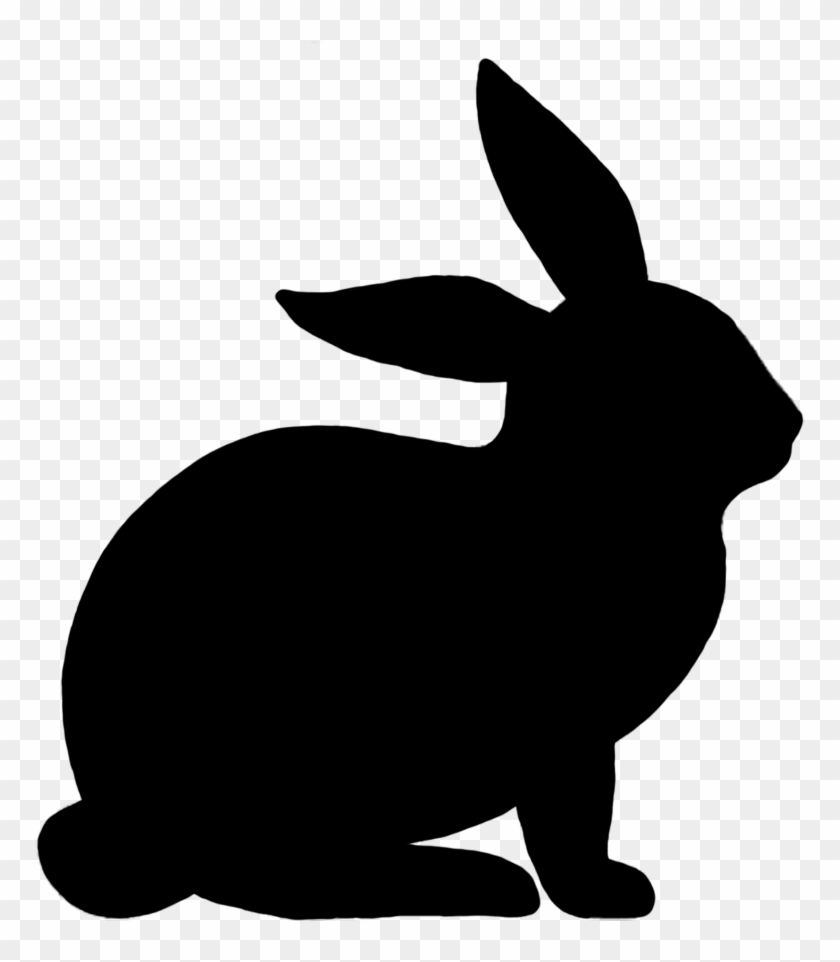 Generous Bunny Stencil Template Images Bunny Silhouette Free 