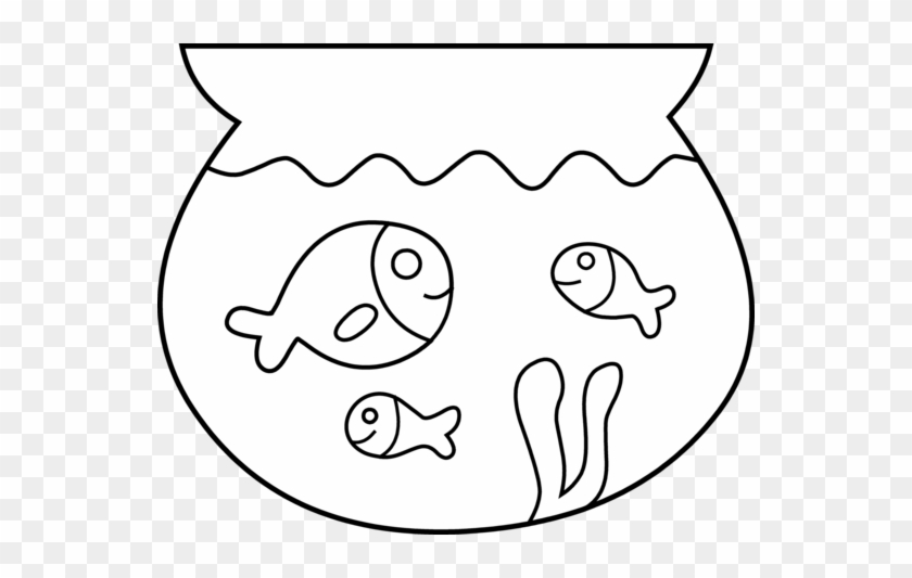 Fish Bowl Clip Art Images Pictures - Pet Fish Coloring Page - Full Size ...