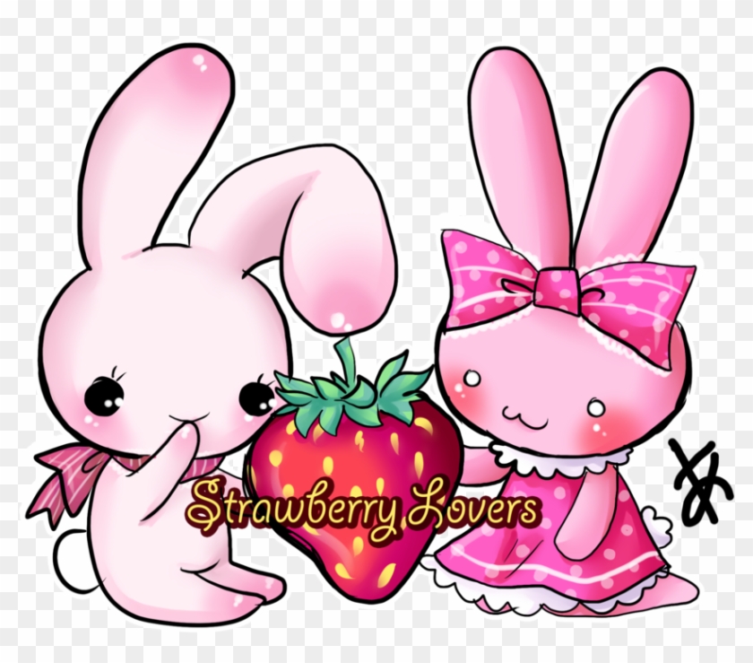 Chusagi And Strawberry Bunny By Kitsune-petit - Strawberry - Full Size ...