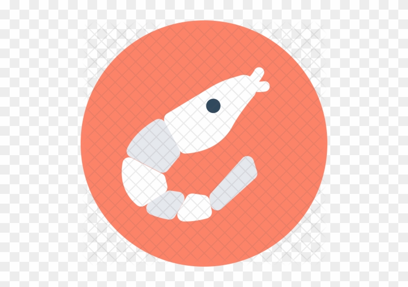 Prawn Icon - Circle - Full Size PNG Clipart Images Download