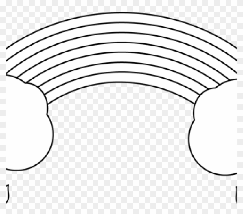 Rainbow Clipart Black And White Black And White Rainbow - Arch - Full ...