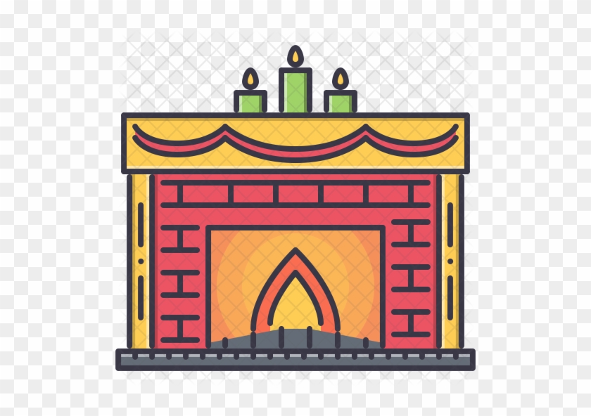 Fireplace Icon - Hearth - Full Size PNG Clipart Images Download