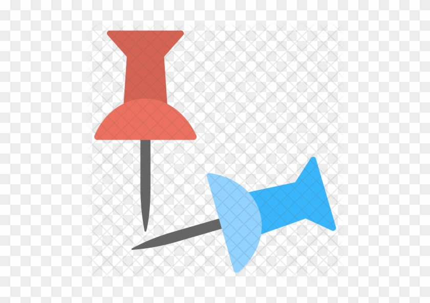 Thumb Pin Icon - Drawing Pin - Full Size PNG Clipart Images Download