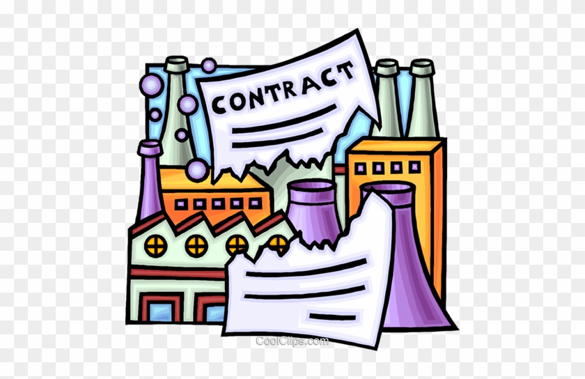 Broken Contract Royalty Free Vector Clip Art Illustration - Broken ...