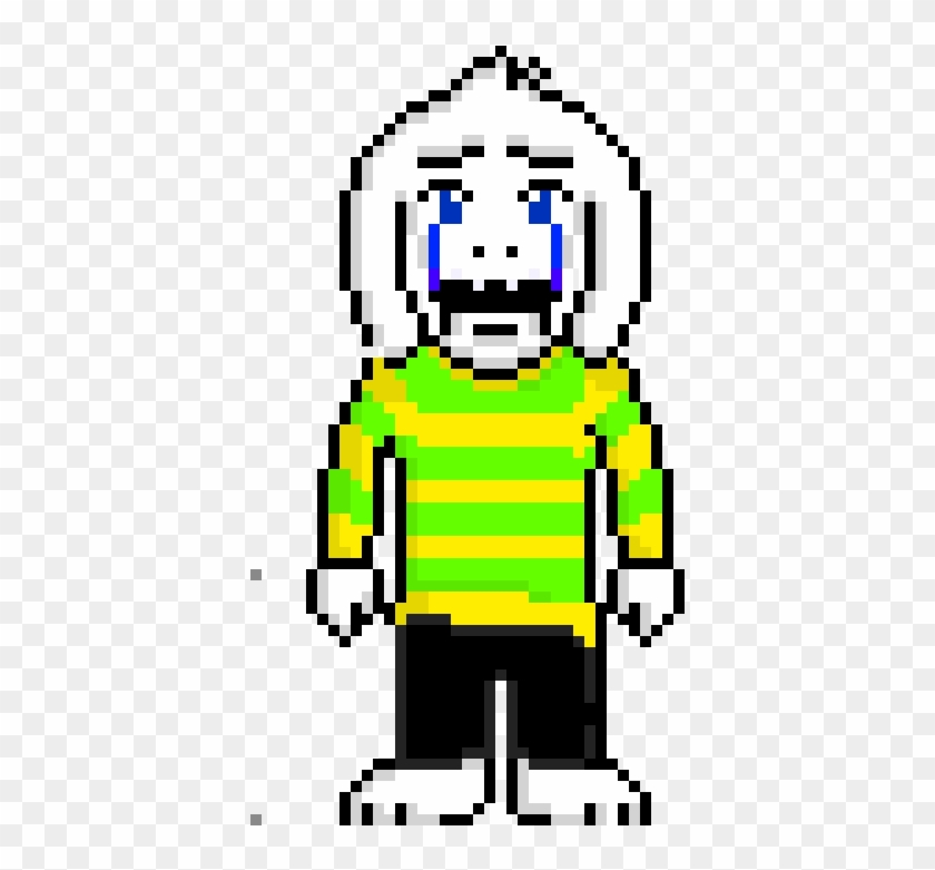 Asriel Crying Glitchtale - Pixel Art - Full Size PNG Clipart Images ...