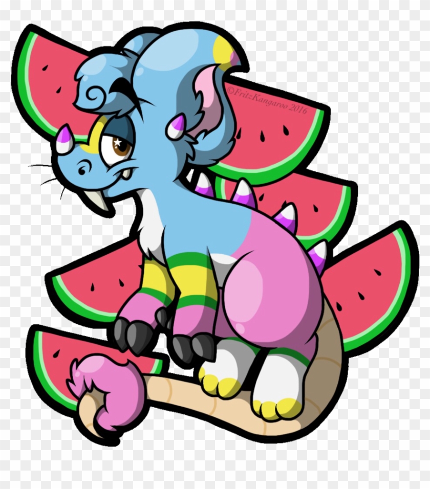 Watermelon Baby By Fritzkangaroo - Cartoon - Free Transparent PNG ...