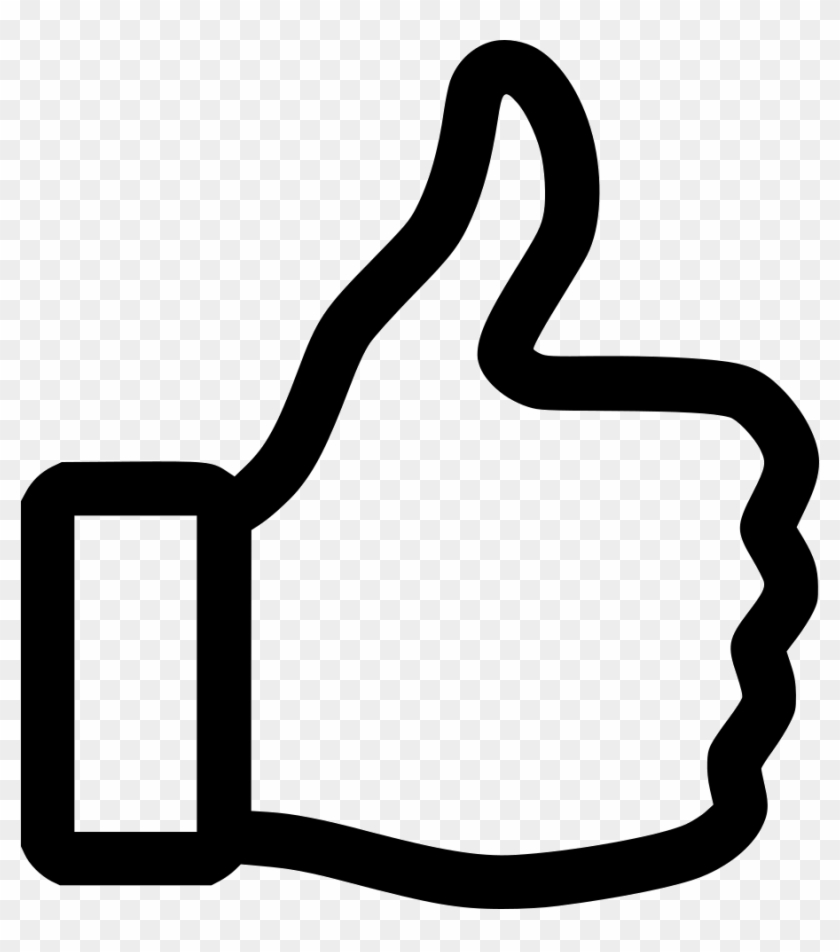 Thumbs Up Comments - Thumbs Up Line Icon - Full Size PNG Clipart Images ...
