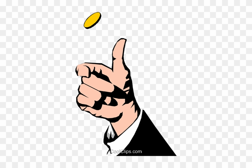 Coin Clipart Illustration - Tossing A Coin - Full Size PNG Clipart ...