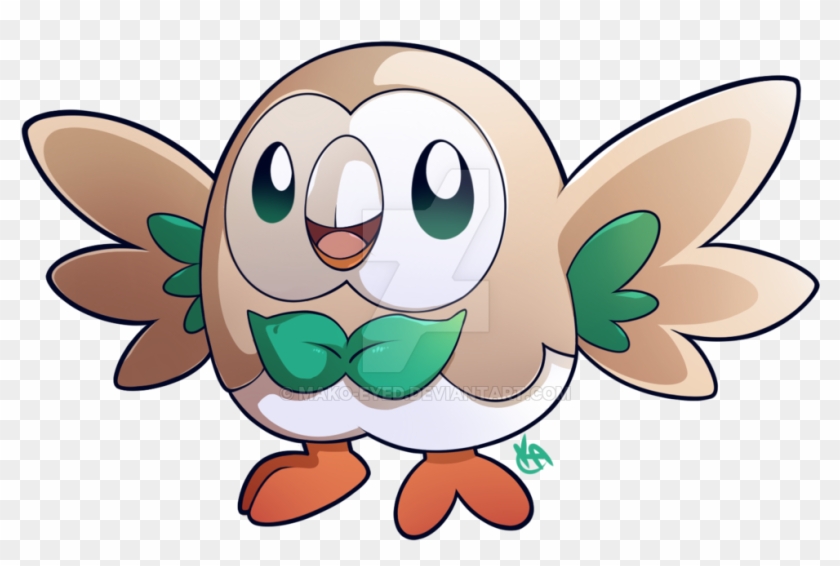 Rowlet Litten Digital Art Clip Art - Cartoon - Free Transparent PNG ...