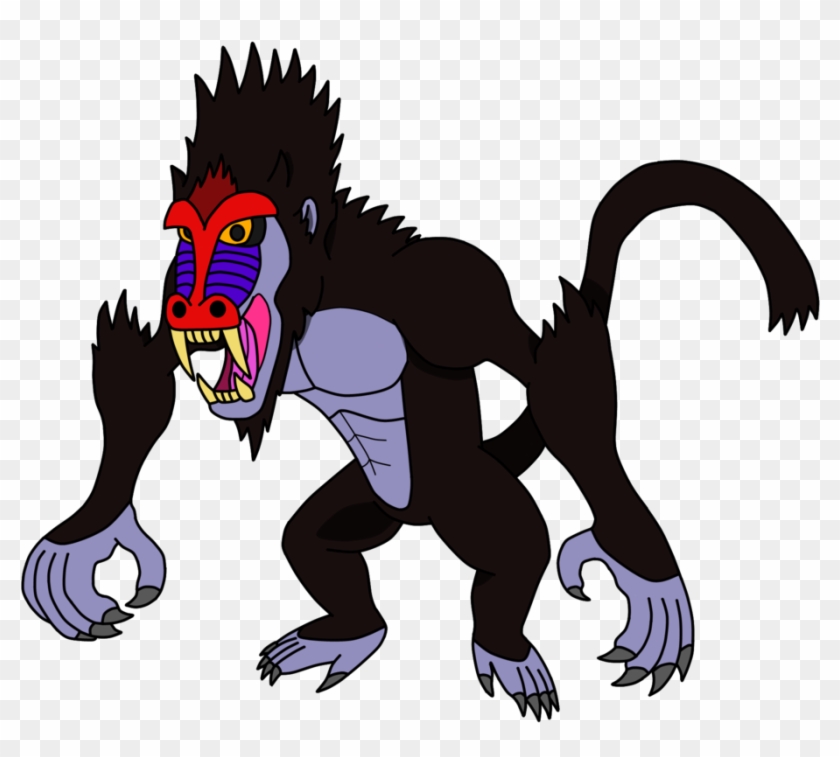 Devil Monkey By Cryoflaredraco - Devil Monkey - Full Size PNG Clipart ...