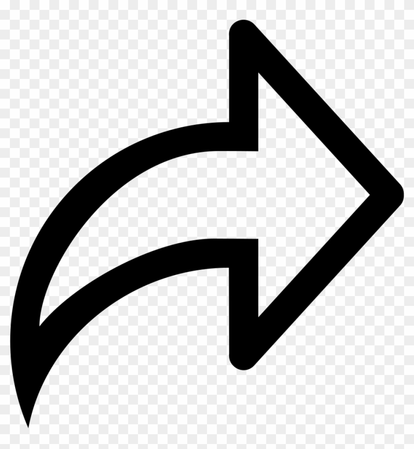 Right Arrow Outline Comments - Arrows Outline - Full Size PNG Clipart ...