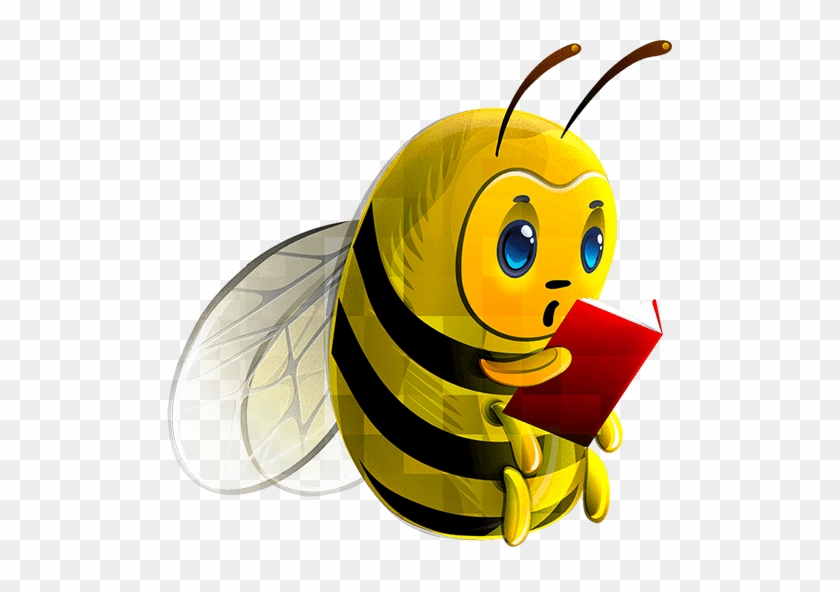 Bees Clipart Reading - Reading Bees Clipart - Full Size PNG Clipart ...
