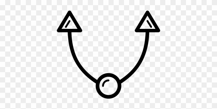 Two Curved Arrows From A Circle Vector - Arrow - Full Size PNG Clipart ...