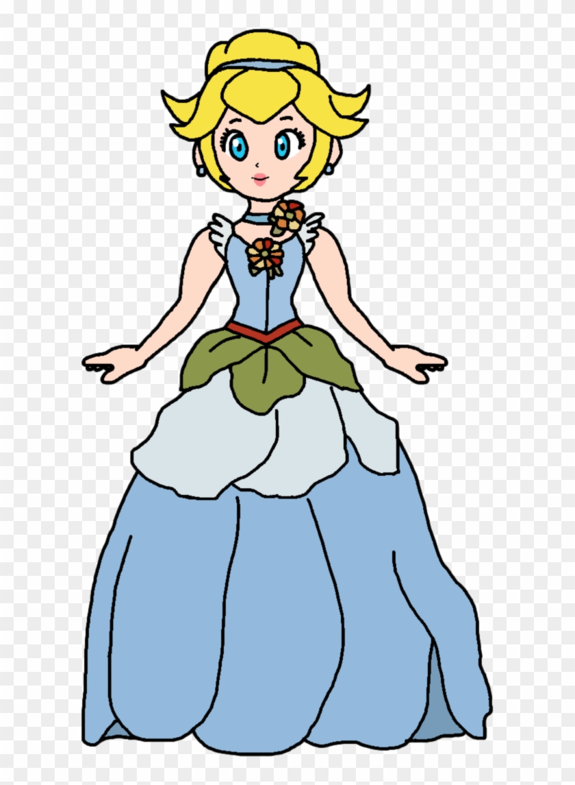 Cinderella By Katlime - Princess Peach Cinderella - Full Size PNG ...