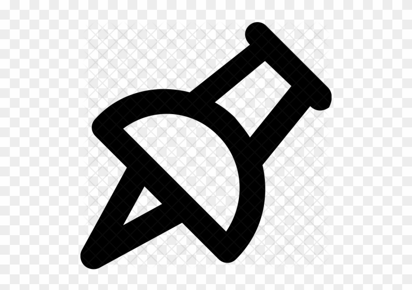 Push Pin Icon - Drawing Pin - Full Size PNG Clipart Images Download