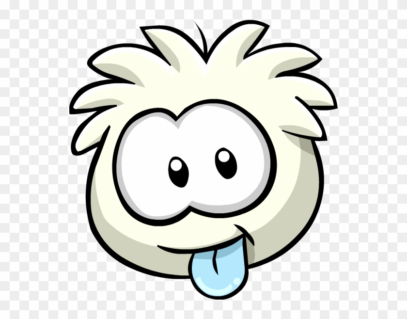 White Puffletongue3 - Club Penguin White Puffle Png - Free Transparent ...