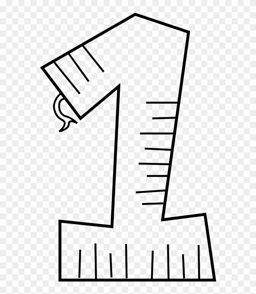 How To Set Use Animal Number One Line Art Svg Vector - Number 1 ...