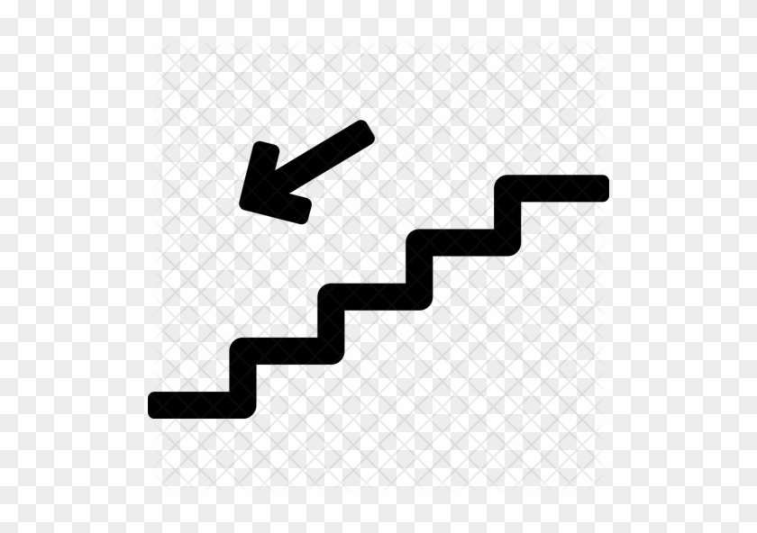Downstairs, Fall, Way, Down, Step, Stairs Icon - Arrow Downstairs ...