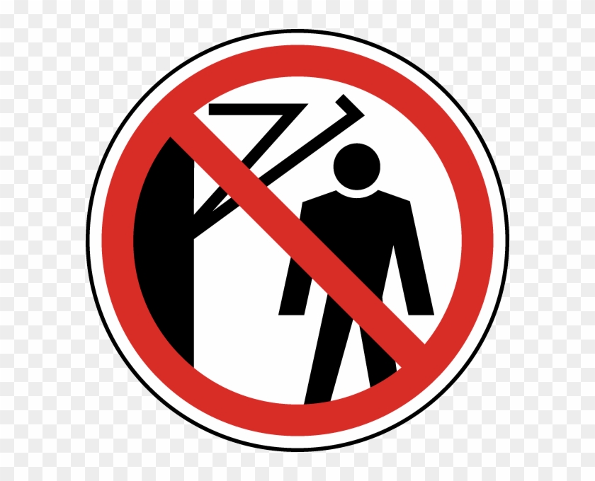 Do Not Stand Near Moving Arm Label - No Symbol - Full Size PNG Clipart ...