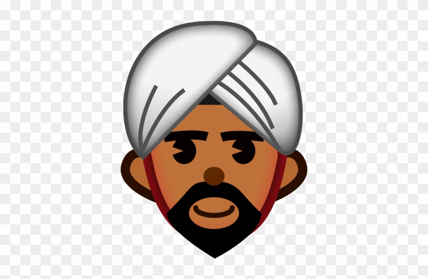 Man With Turban Emoji - Download - Full Size PNG Clipart Images Download