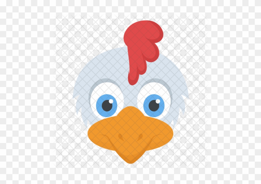 Chicken Head Icon - Cartoon Poultry Face - Full Size PNG Clipart Images ...