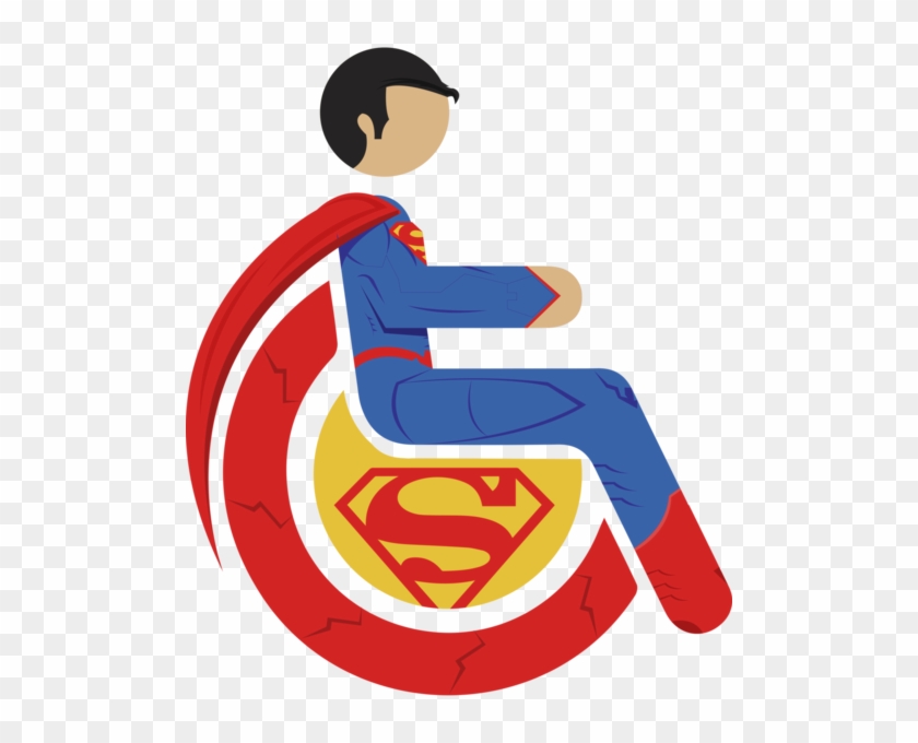 Adaptive Superman - Superman In A Wheelchair - Full Size PNG Clipart ...