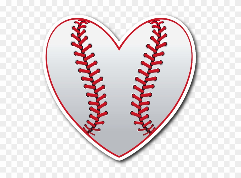 Love Baseball Vinyl Die Cut Sticker - Baseball Mom Svg Free - Full Size ...