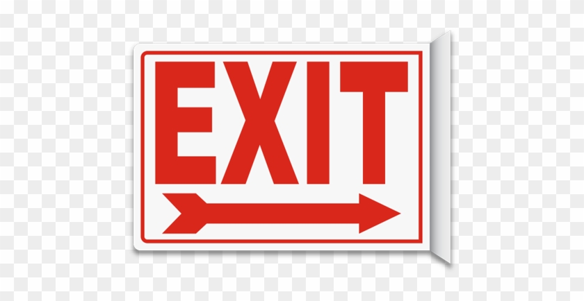 Exit Clipart Signage - Jessup Glow In The Dark Exit Signs - Peel And ...