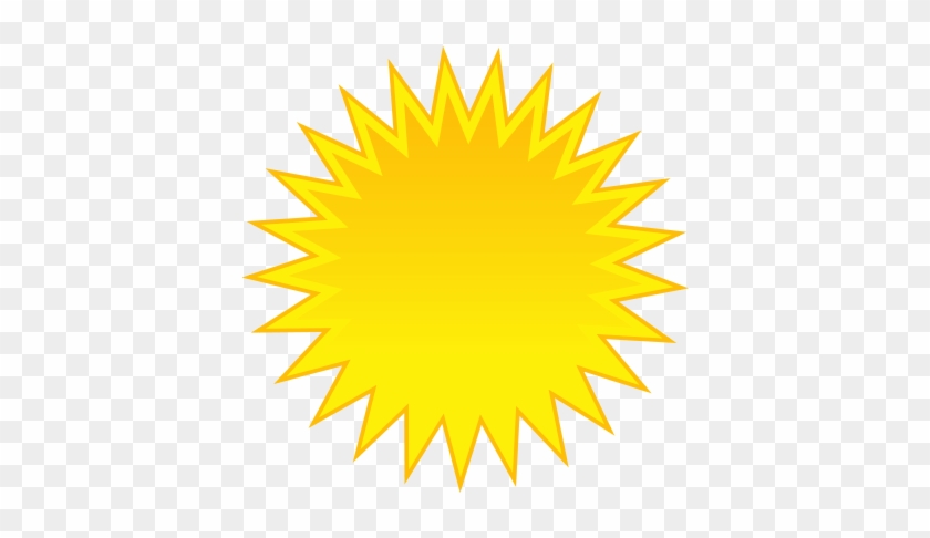 Sunny Weather Clip Art - Cartoon Sun With Black Background - Full Size ...