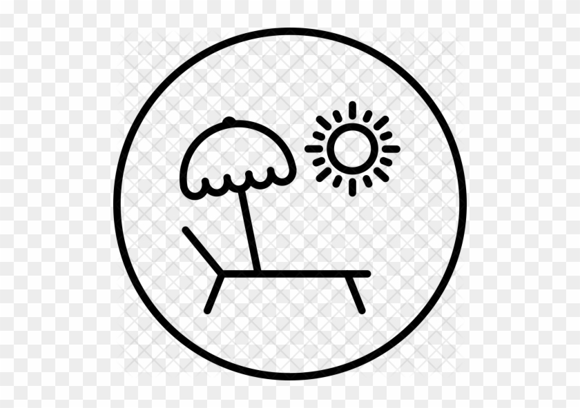 Chilling, Chill, Pool, Side, Swimming, Umbrella, Summer - Summer Icon ...