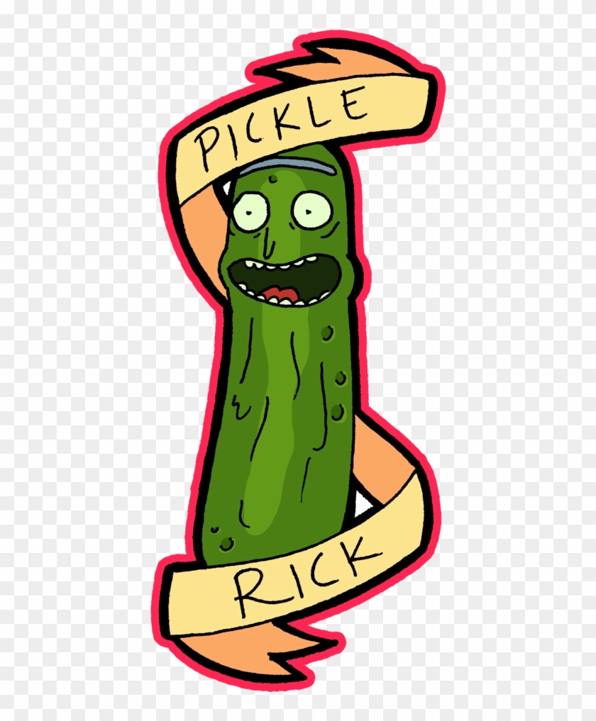 Pickle Rick Sticker By Kyansigh - Picklerick Png - Free Transparent PNG ...