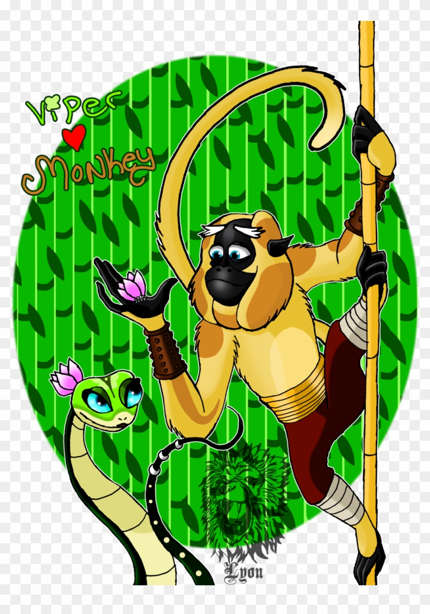 Monkey And Viper Got Your Lotus By Thebig Chillqueen - Kung Fu Panda ...
