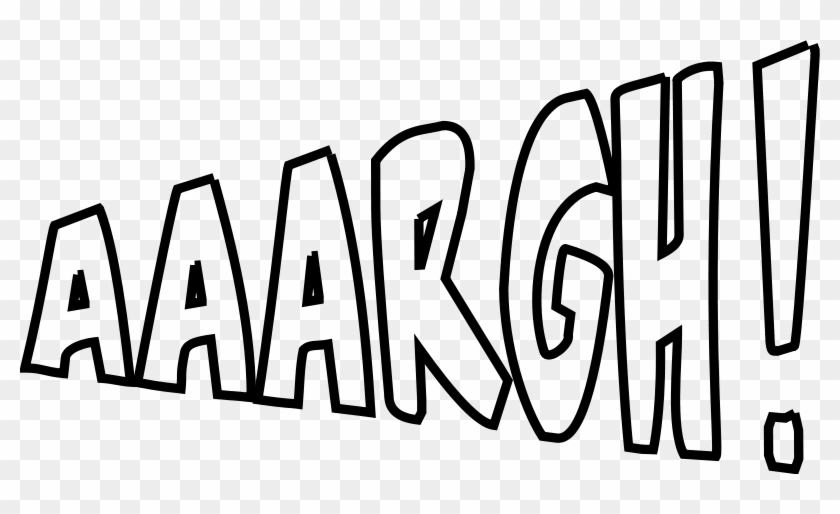 Clipart Info - Onomatopoeia Scream - Full Size PNG Clipart Images Download