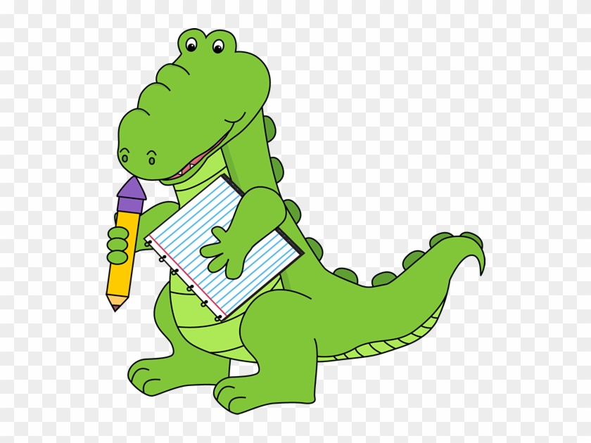 School Alligator - Alligator School Clipart - Full Size PNG Clipart ...