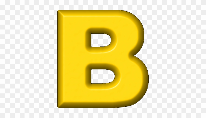 Letter B Png - Yellow B - Full Size PNG Clipart Images Download
