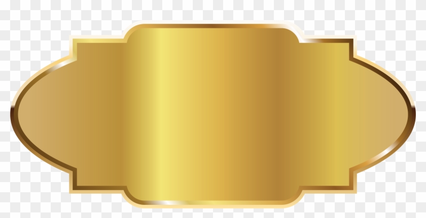 Gold Label Border Clip Art Transparent Background - Label Template Gold ...