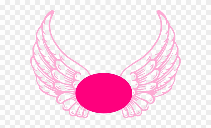 Light Hot Pink Guardian Angel Wings Clip Art At Clker - Light Hot Pink ...