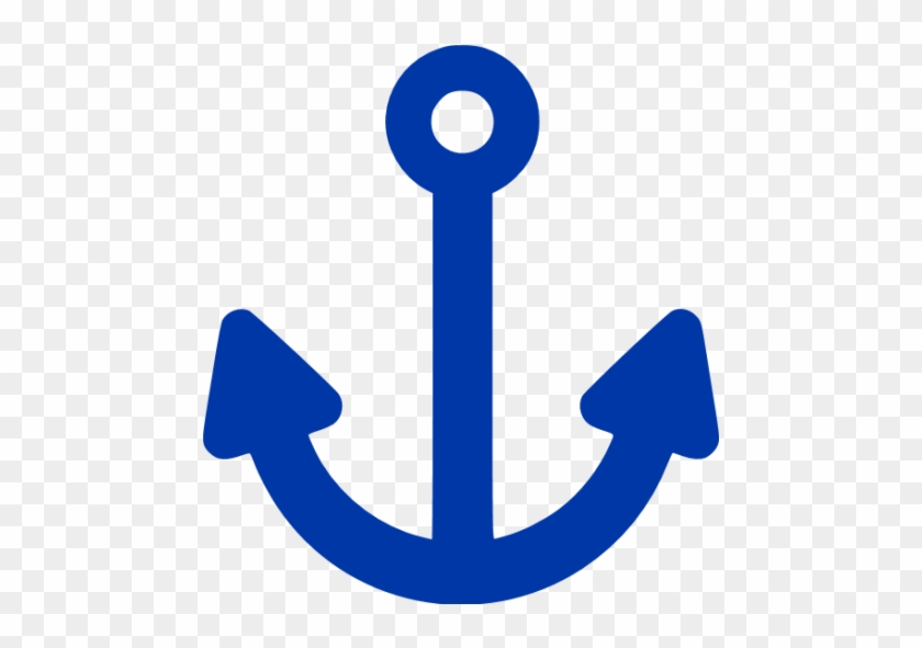 Royal Azure Blue Anchor 2 Icon - Icon Anchor - Full Size PNG Clipart ...