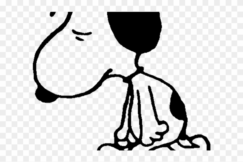 Snoopy Clipart Sad - Sad Charlie Brown And Snoopy - Full Size PNG ...