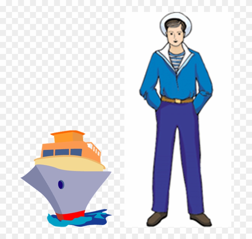 Police Officer - Sailor Flashcard - Full Size PNG Clipart Images Download