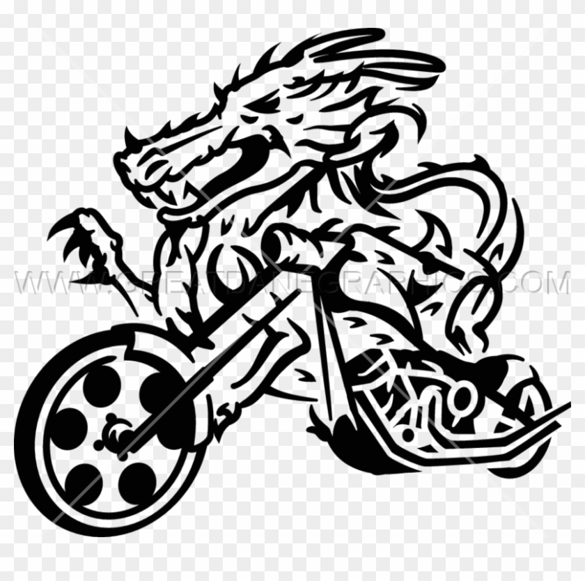 Dragon Motorcycle - Dragon With A Motorcycle - Full Size PNG Clipart ...