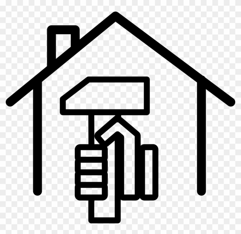 Hammer In A Hand Inside A House Comments - Hammer House Icon - Full ...